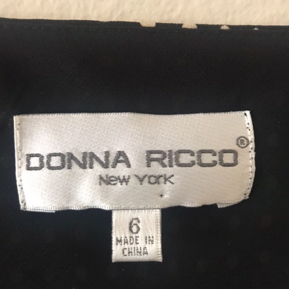 Donna Ricco | Dresses | Donna Ricco Polka Dot Silk Midi Dress | Poshmark